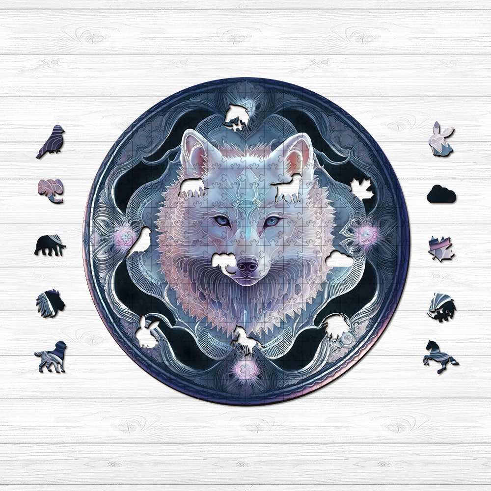Enchanted Fox Wooden Jigsaw Puzzle Enchanted Fox Wooden Jigsaw Puzzle